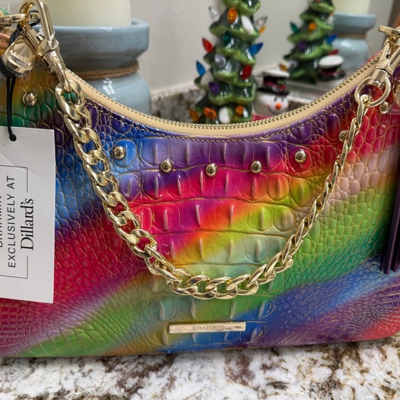 Brahmin | Bags | Nwt Brahmin Multicolor Crocodile Embossed Womens Bag ...